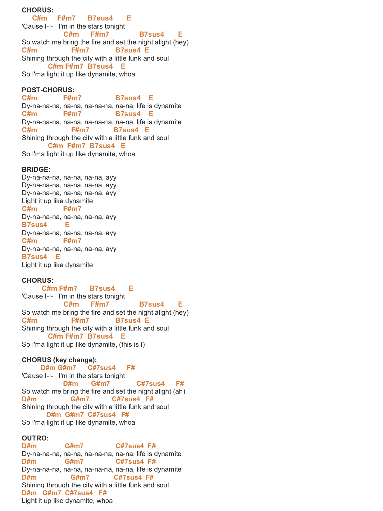 DYNAMITE – BTS PIANO CHORDS & Lyrics – Bitesize Piano