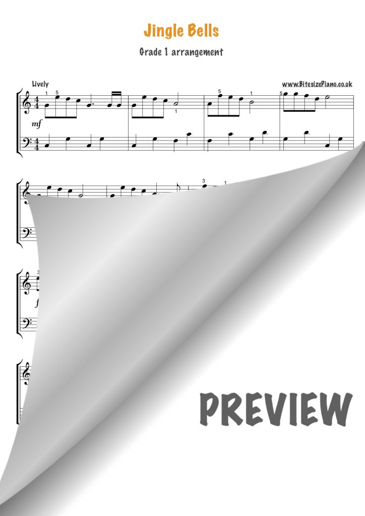 Jingle Bells Sheet Music – Bitesize Piano